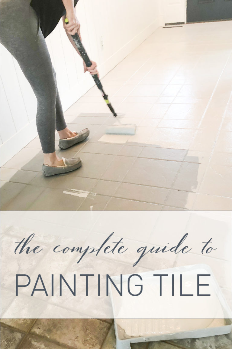 Complete Guide To Painting Tile - Making Pretty Spaces Blog