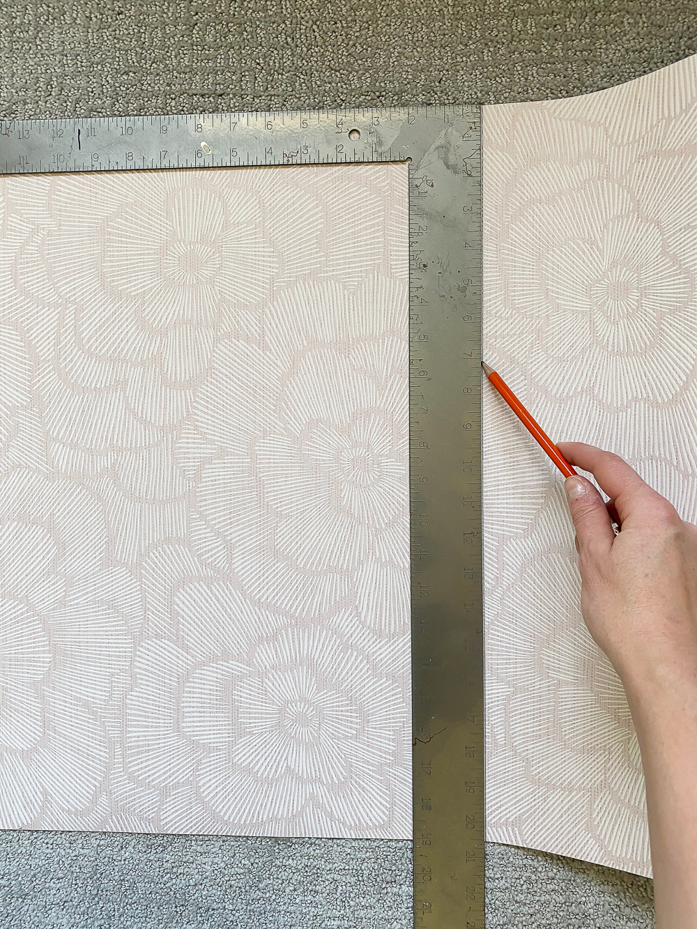 How To Wallpaper A Feature Wall - Making Pretty Spaces Blog