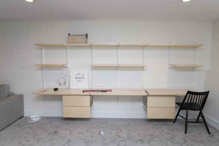 Elfa Homework Station Reveal