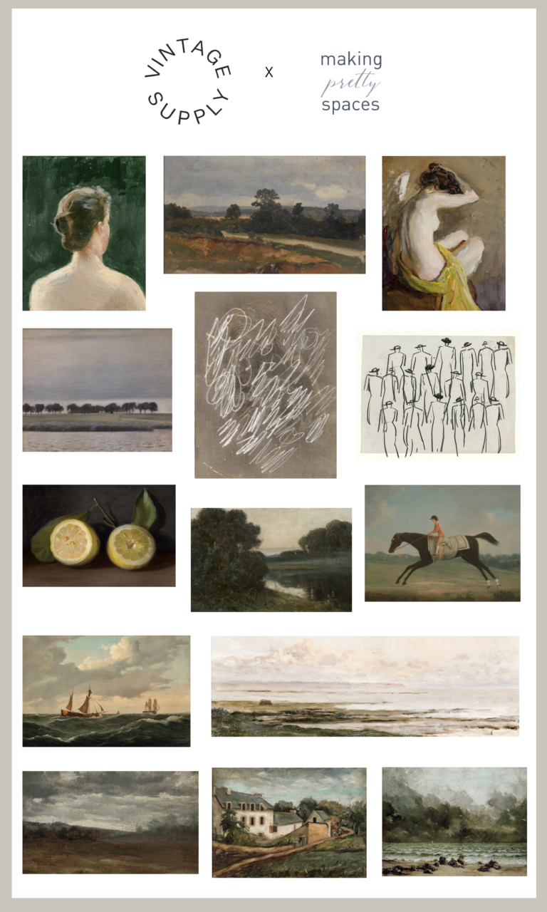 My Curated Art Collection with Vintage Supply - Making Pretty Spaces Blog