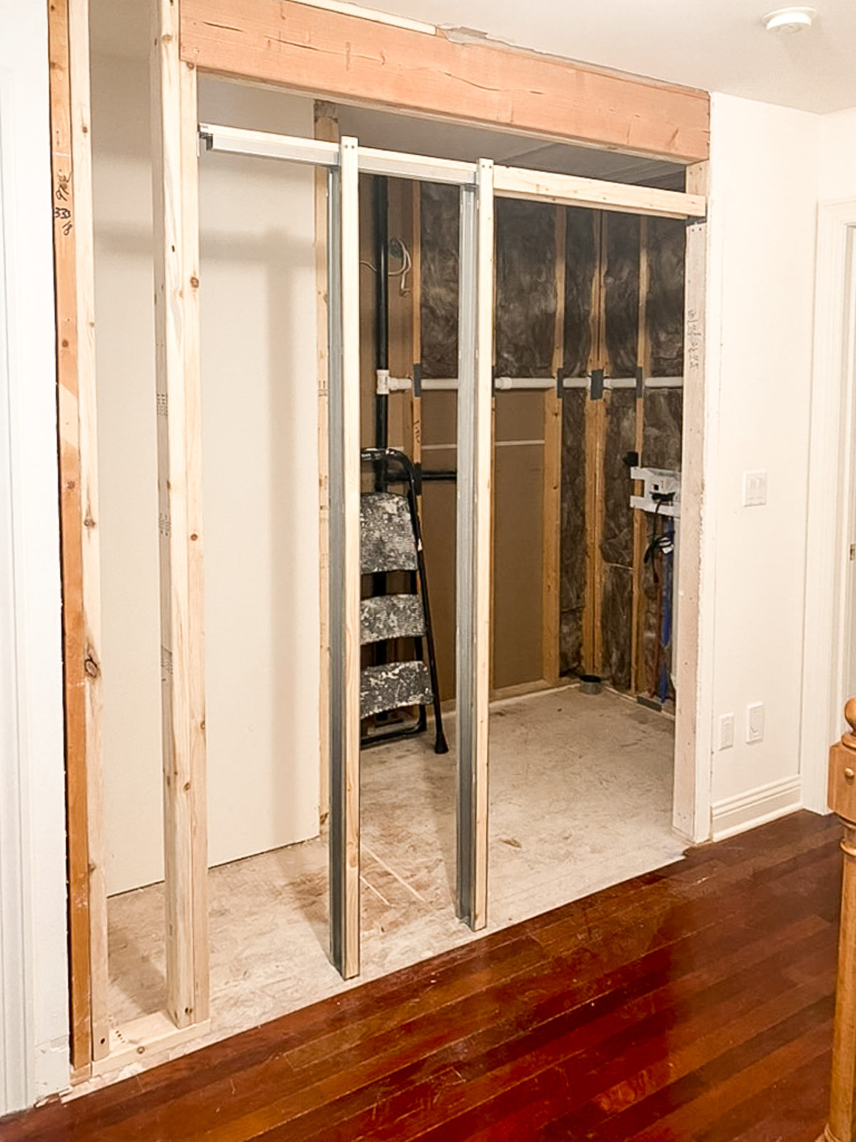 Our Plan To Convert A Basic Linen Closet Into An Upstairs Laundry Room ...